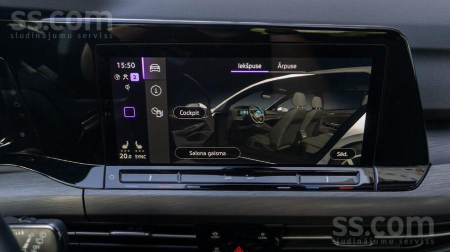 Melns Volkswagen Golf VIII 2022 Rīga, ar dzinēja tilpumu 1.50 L un nobraukumu 36 tūkst. km par 18990 €, foto 20 vietnē AUTOMOTO.COM.LV