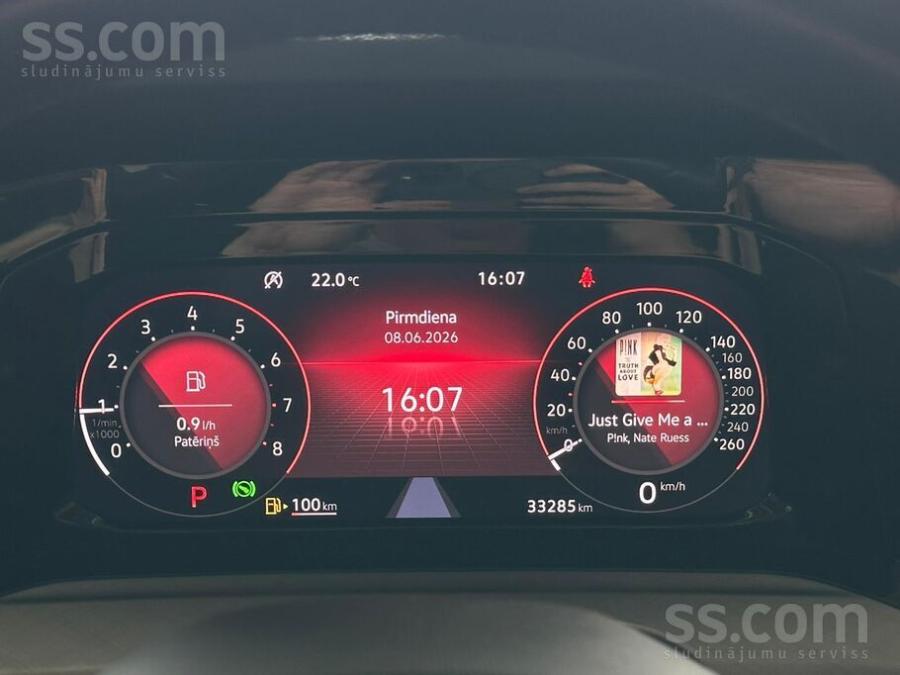 Melns Volkswagen Golf VIII 2024 Rīga, ar dzinēja tilpumu 1.50 L un nobraukumu 33 tūkst. km par 15290 €, foto 12 vietnē AUTOMOTO.COM.LV