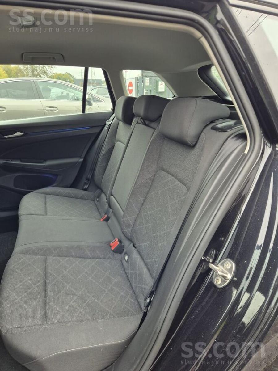 Black Volkswagen Golf VIII 2021 in Riga, with an engine capacity of 1.00 L and mileage of 187 thousand km for 14190 €, photo 16 on AUTOMOTO.COM.LV