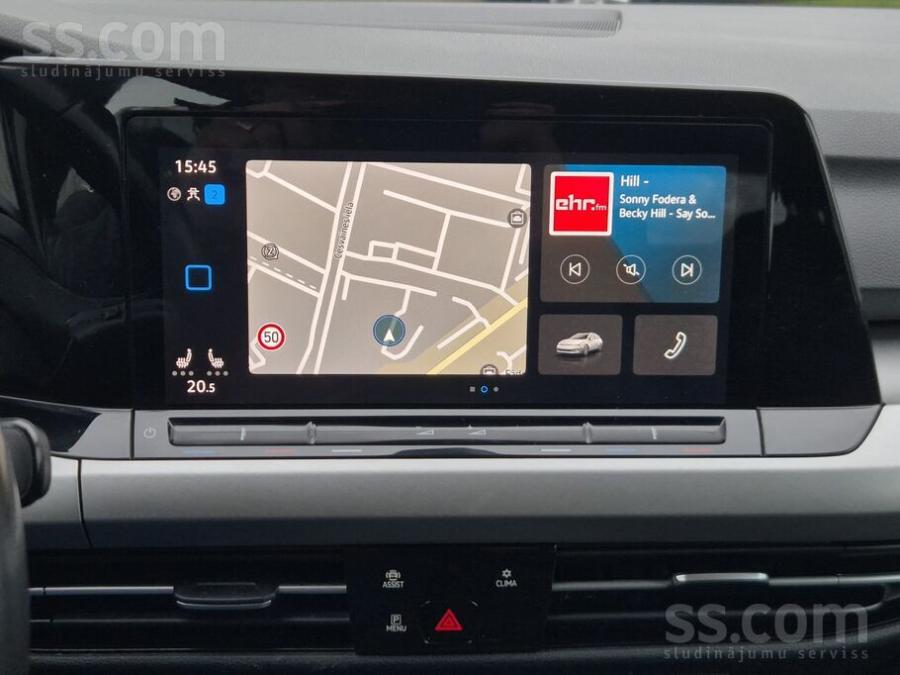 Black Volkswagen Golf VIII 2021 in Riga, with an engine capacity of 1.00 L and mileage of 187 thousand km for 14190 €, photo 17 on AUTOMOTO.COM.LV