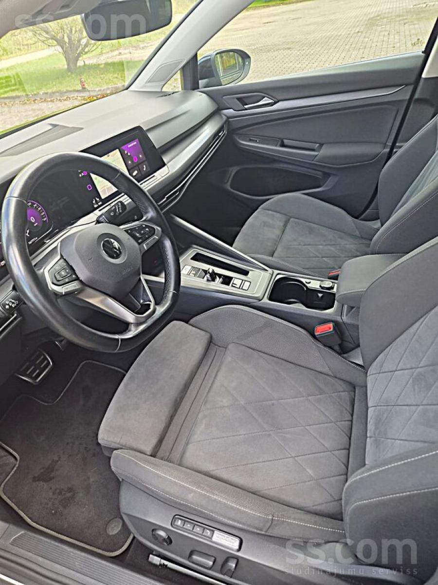 Black Volkswagen Golf VIII 2022 in Tukums, with an engine capacity of 2.00 L and mileage of 168 thousand km for 15300 €, photo 12 on AUTOMOTO.COM.LV