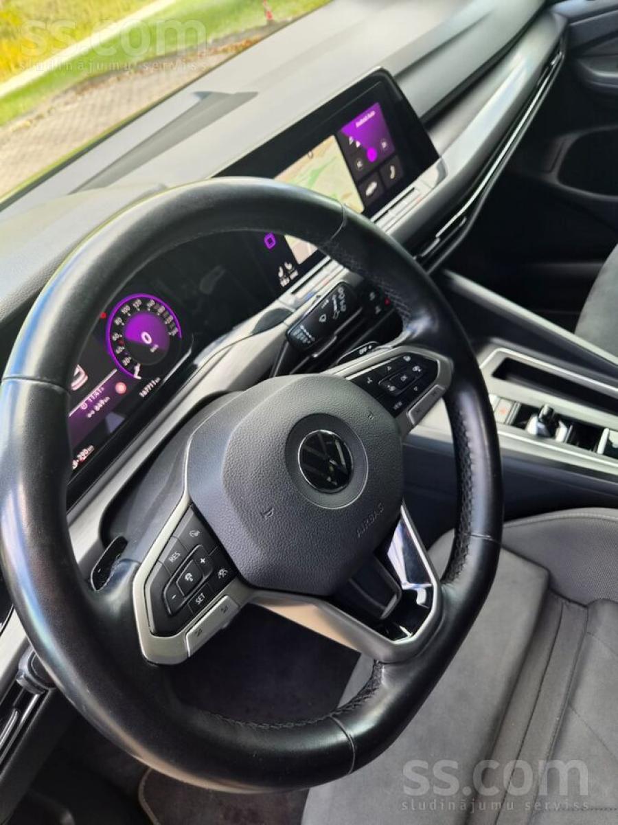 Black Volkswagen Golf VIII 2022 in Tukums, with an engine capacity of 2.00 L and mileage of 168 thousand km for 15300 €, photo 14 on AUTOMOTO.COM.LV