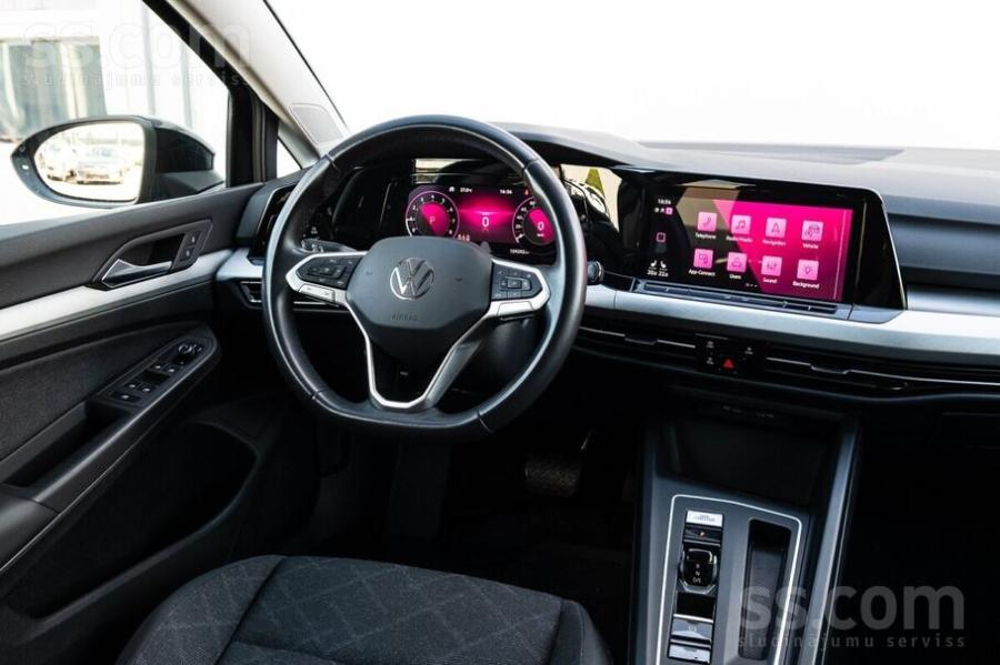 Black Volkswagen Golf VIII 2023 in Riga, with an engine capacity of 1.50 L and mileage of 159 thousand km for 17900 €, photo 10 on AUTOMOTO.COM.LV