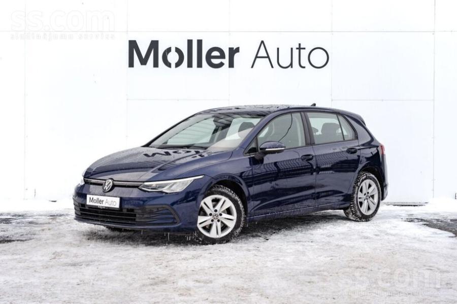 Blue Volkswagen Golf VIII 2021 in Riga, with an engine capacity of 1.50 L and mileage of 152 thousand km for 16450 €, photo 1 on AUTOMOTO.COM.LV