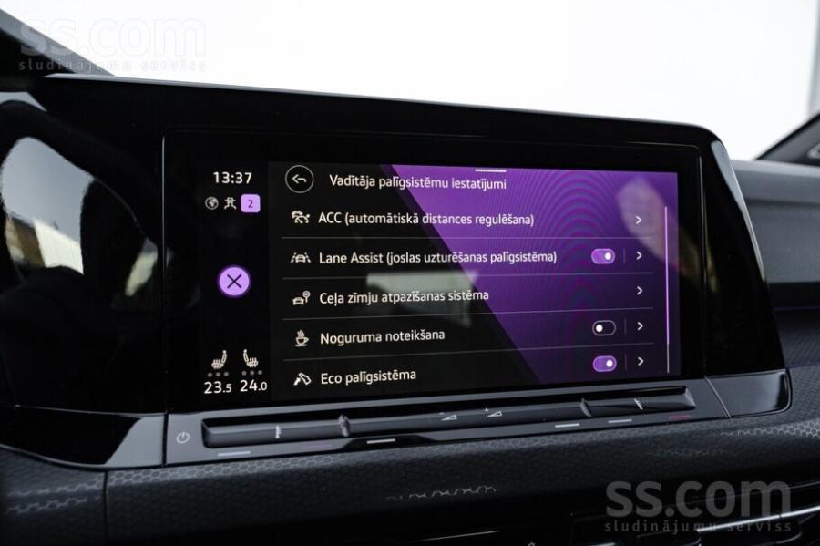 Синий Фольксваген Golf 8 2021 в Рига, объемом двигателя 2.00 л и пробегом 75 тыс. км за 28750 €, фото 21 на AUTOMOTO.COM.LV