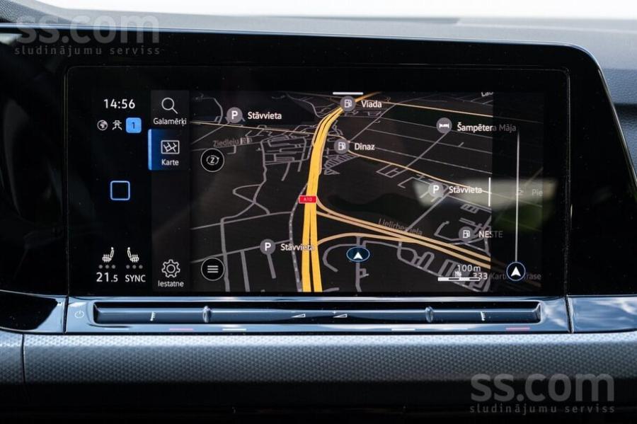 Синий Фольксваген Golf 8 2023 в Рига, объемом двигателя 1.50 л и пробегом 129 тыс. км за 18500 €, фото 15 на AUTOMOTO.COM.LV