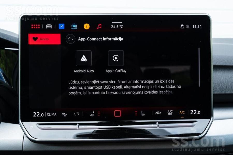 Pelēks Volkswagen Golf VIII 2025 Rīga, ar dzinēja tilpumu 2.00 L un nobraukumu 27 tūkst. km par 28750 €, foto 12 vietnē AUTOMOTO.COM.LV