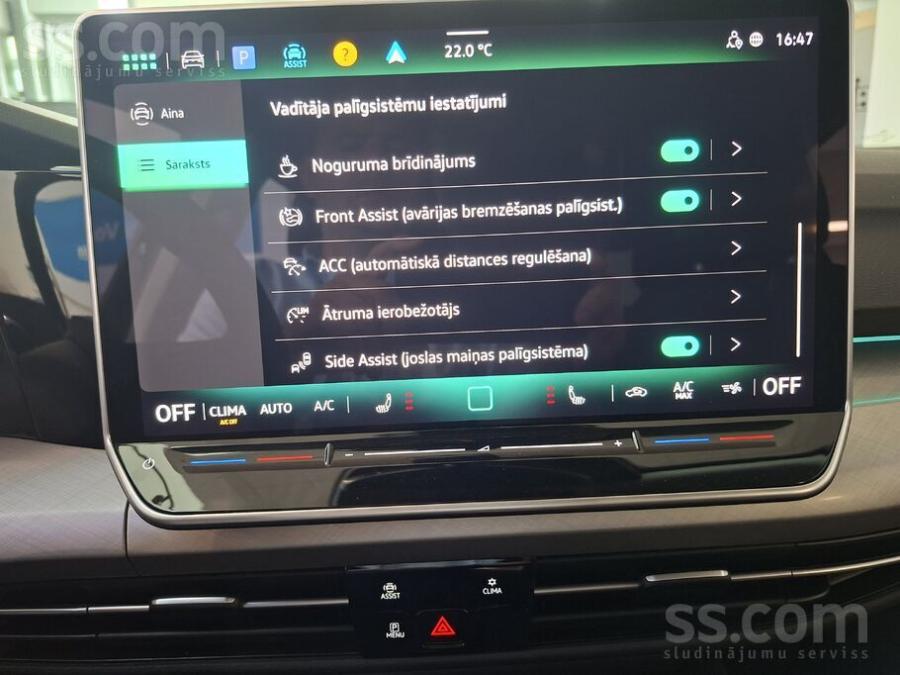 Серый Фольксваген Golf 8 2026 в Даугавпилс, объемом двигателя 1.50 л и пробегом 0 тыс. км за 23057 €, фото 19 на AUTOMOTO.COM.LV