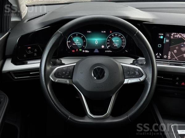 Grey Volkswagen Golf VIII 2021 in Valmiera, with an engine capacity of 2.00 L and mileage of 218 thousand km for 14200 €, photo 10 on AUTOMOTO.COM.LV