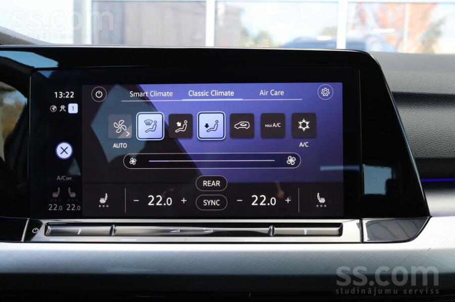 Серый Фольксваген Golf 8 2022 в Рига, объемом двигателя 1.50 л и пробегом 141 тыс. км за 14200 €, фото 21 на AUTOMOTO.COM.LV