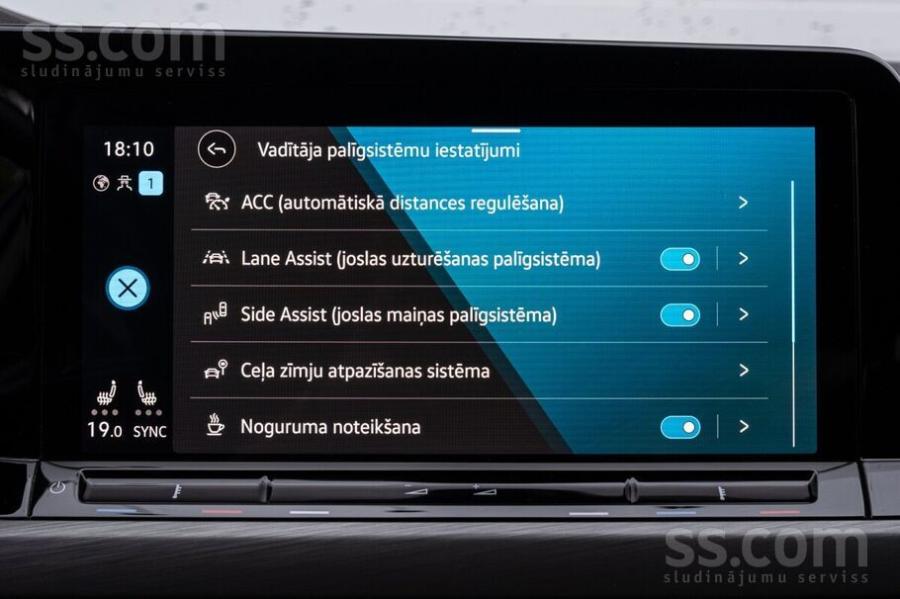Серый Фольксваген Golf 8 2023 в Рига, объемом двигателя 2.00 л и пробегом 153 тыс. км за 17950 €, фото 13 на AUTOMOTO.COM.LV