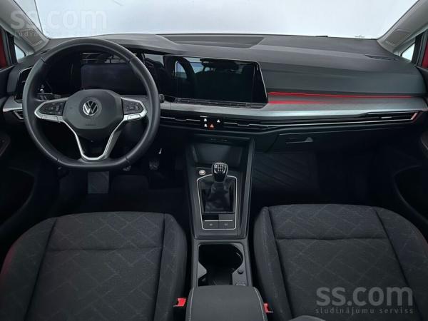 Red Volkswagen Golf VIII 2021 in Riga, with an engine capacity of 2.00 L and mileage of 197 thousand km for 12990 €, photo 8 on AUTOMOTO.COM.LV