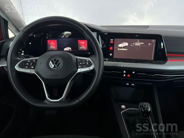 Red Volkswagen Golf VIII 2021 in Riga, with an engine capacity of 2.00 L and mileage of 197 thousand km for 12990 €, photo 9 on AUTOMOTO.COM.LV