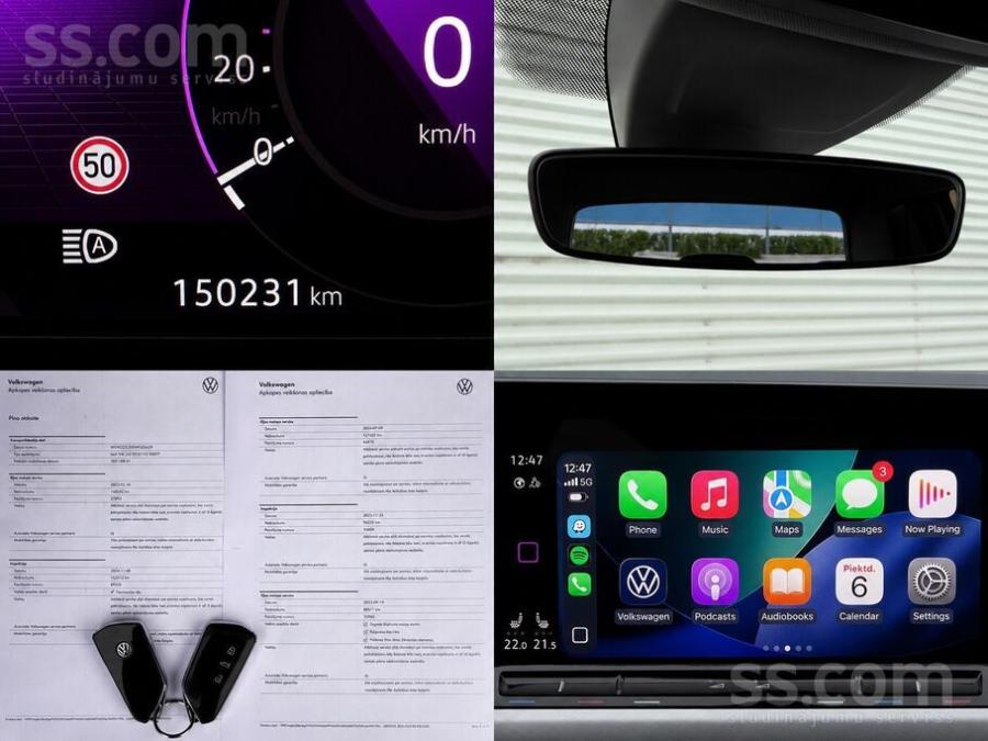 Volkswagen Golf VIII 2021 in Riga, with an engine capacity of 2.00 L and mileage of 150 thousand km for 15990 €, photo 16 on AUTOMOTO.COM.LV