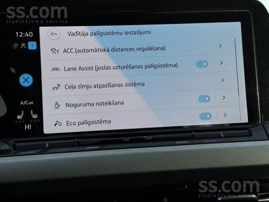 Фольксваген Golf 8 2021 в Валмиера, объемом двигателя 2.00 л и пробегом 189 тыс. км за 16900 €, фото 14 на AUTOMOTO.COM.LV