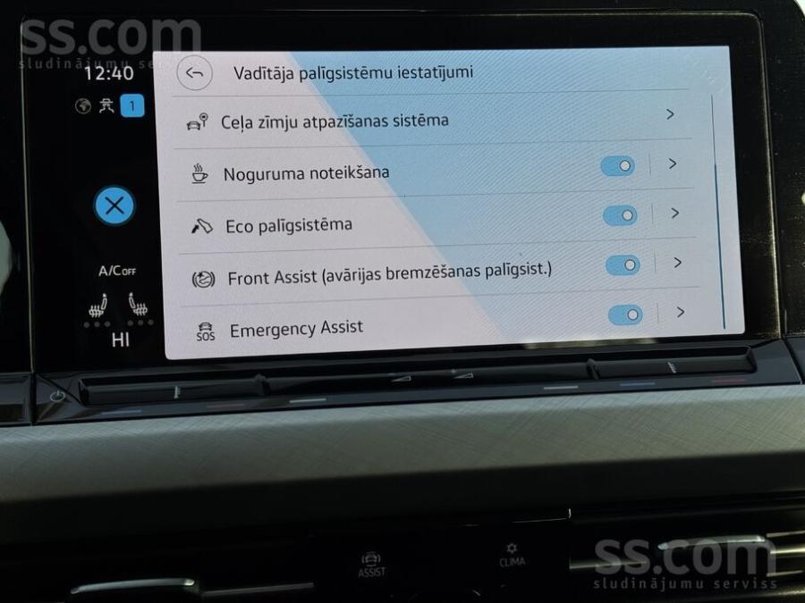 Фольксваген Golf 8 2021 в Валмиера, объемом двигателя 2.00 л и пробегом 189 тыс. км за 16900 €, фото 15 на AUTOMOTO.COM.LV