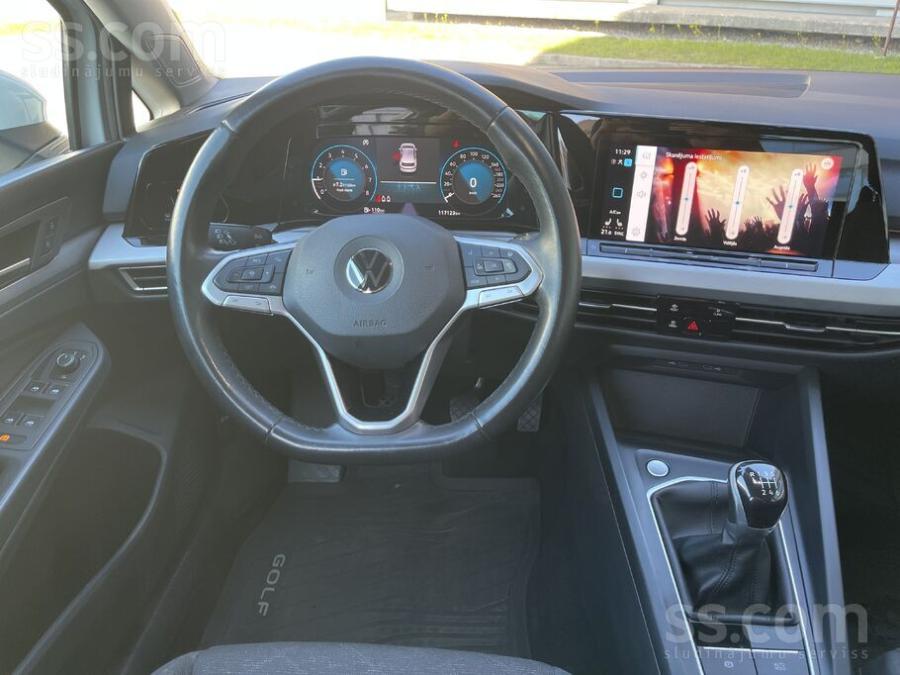 Balts Volkswagen Golf VIII 2022 Rīga, ar dzinēja tilpumu 1.00 L un nobraukumu 117 tūkst. km par 11500 €, foto 11 vietnē AUTOMOTO.COM.LV