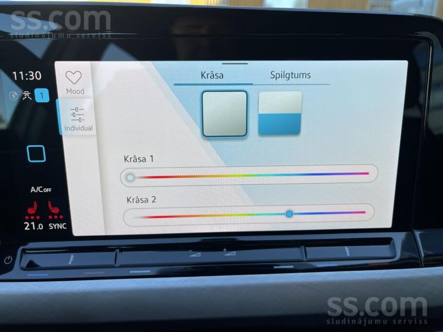 Balts Volkswagen Golf VIII 2022 Rīga, ar dzinēja tilpumu 1.00 L un nobraukumu 117 tūkst. km par 11500 €, foto 16 vietnē AUTOMOTO.COM.LV
