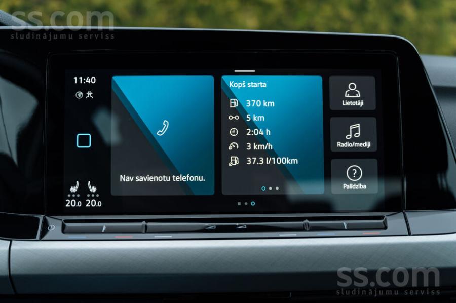 Белый Фольксваген Golf 8 2022 в Рига, объемом двигателя 2.00 л и пробегом 229 тыс. км за 11500 €, фото 22 на AUTOMOTO.COM.LV