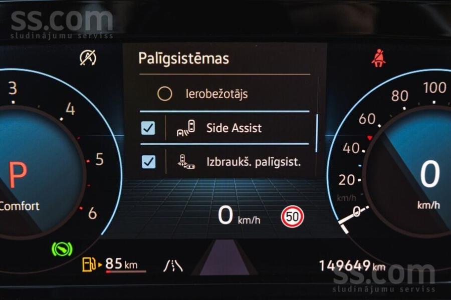 Balts Volkswagen Golf VIII 2021 Ventspils, ar dzinēja tilpumu 2.00 L un nobraukumu 152 tūkst. km par 22500 €, foto 25 vietnē AUTOMOTO.COM.LV