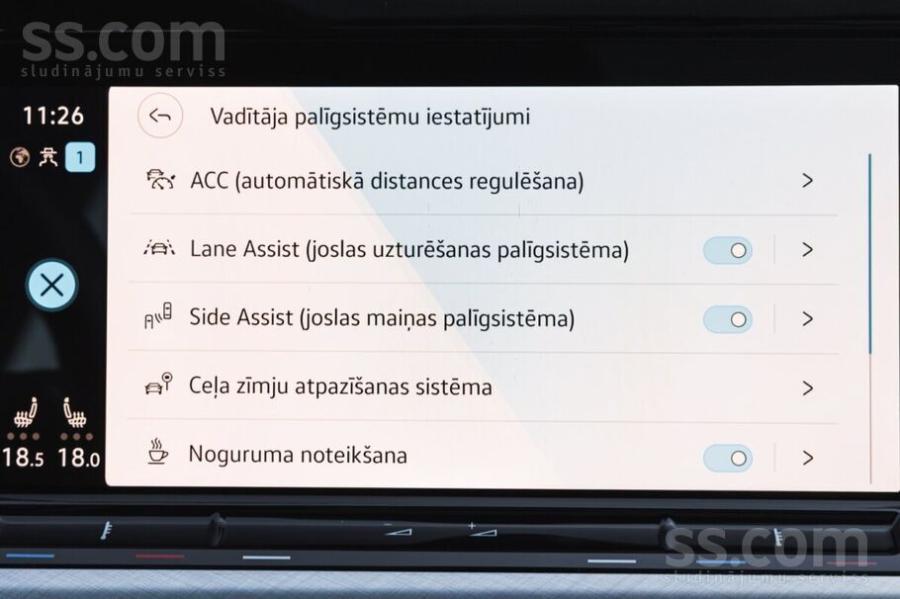 Balts Volkswagen Golf VIII 2021 Ventspils, ar dzinēja tilpumu 2.00 L un nobraukumu 152 tūkst. km par 22500 €, foto 30 vietnē AUTOMOTO.COM.LV