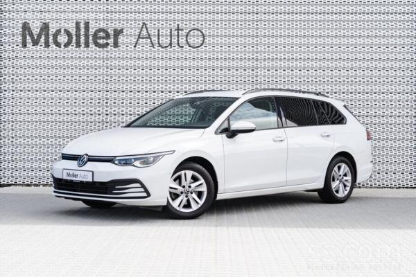 White Volkswagen Golf VIII 2021 in Riga, with an engine capacity of 1.50 L and mileage of 88 thousand km for 15900 €, photo 1 on AUTOMOTO.COM.LV