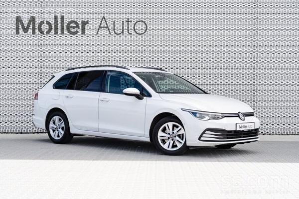 White Volkswagen Golf VIII 2021 in Riga, with an engine capacity of 1.50 L and mileage of 88 thousand km for 15900 €, photo 2 on AUTOMOTO.COM.LV