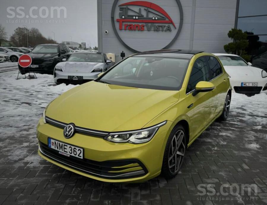 Желтый Фольксваген Golf 8 2020 в Тельшяй, объемом двигателя 2.00 л и пробегом 189 тыс. км за 16999 €, фото 3 на AUTOMOTO.COM.LV