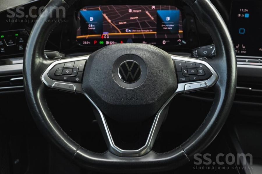 Dzeltens Volkswagen Golf VIII 2020 Ventspils, ar dzinēja tilpumu 1.50 L un nobraukumu 107 tūkst. km par 17700 €, foto 18 vietnē AUTOMOTO.COM.LV