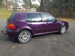 Violet Volkswagen Golf 2002 in Vilnius, with an engine capacity of 1.90 L and mileage of 319 thousand km for 1299 €, photo 5 on AUTOMOTO.COM.LV
