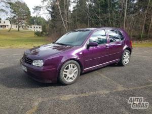 Violet Volkswagen Golf 2002 in Vilnius, with an engine capacity of 1.90 L and mileage of 319 thousand km for 1299 €, photo  on AUTOMOTO.COM.LV
