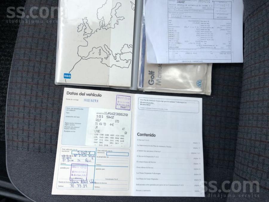 Белый Фольксваген Гольф 1988 в Рига, объемом двигателя 1.60 л и пробегом 264 тыс. км за 4990 €, фото 23 на AUTOMOTO.COM.LV
