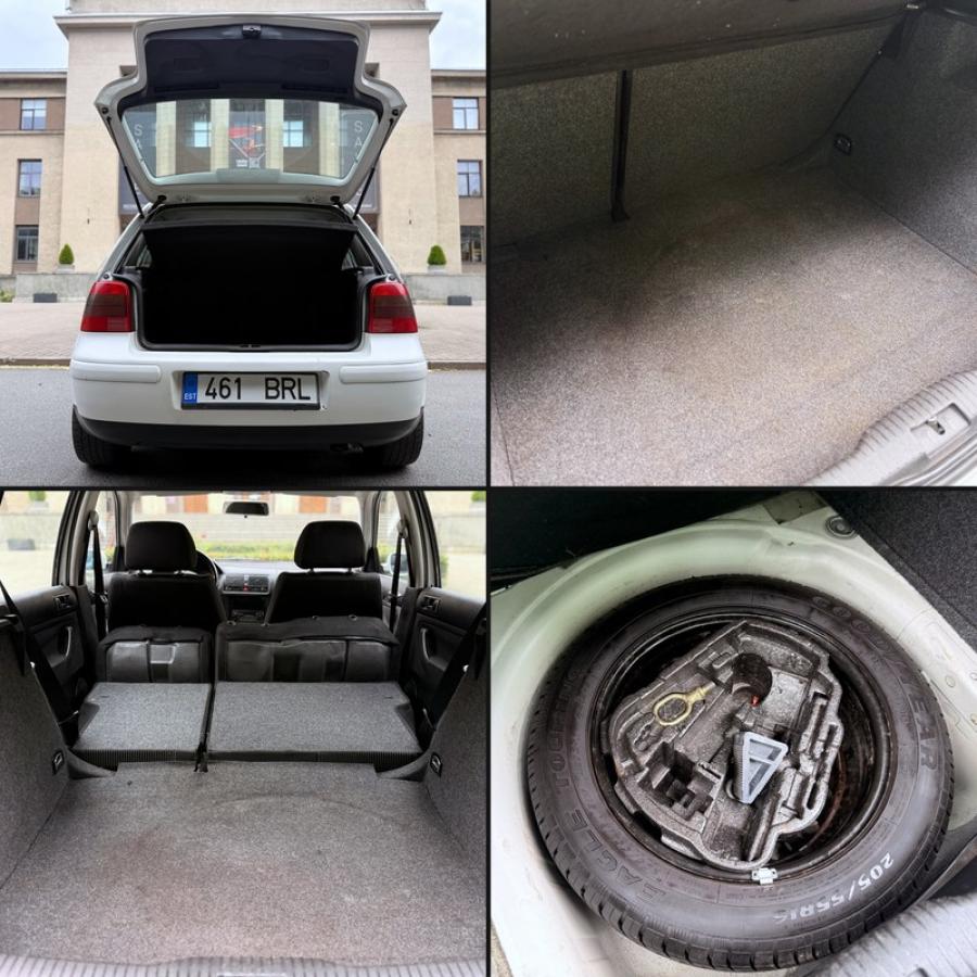 White Volkswagen Golf 1999 in Tallinn, with an engine capacity of 1.60 L and mileage of 198 thousand km for 1899 €, photo 23 on AUTOMOTO.COM.LV