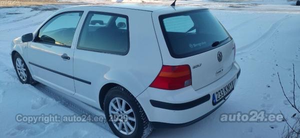 White Volkswagen Golf 2002 in Tallinn, with an engine capacity of 1.90 L and mileage of 162 thousand km for 2300 €, photo 5 on AUTOMOTO.COM.LV