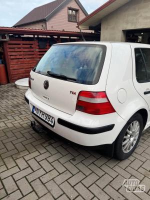 White Volkswagen Golf 2002 in Vilnius, with an engine capacity of 1.90 L and mileage of 283 thousand km for 1950 €, photo 3 on AUTOMOTO.COM.LV