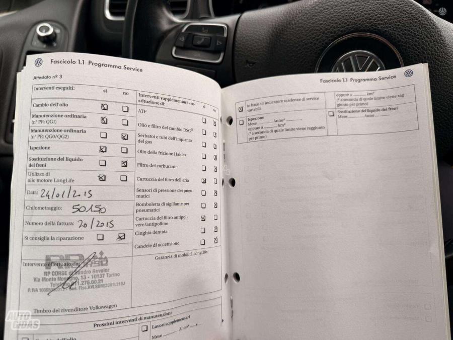 White Volkswagen Golf 2009 in Vilnius, with an engine capacity of 1.40 L and mileage of 109 thousand km for 5200 €, photo 26 on AUTOMOTO.COM.LV