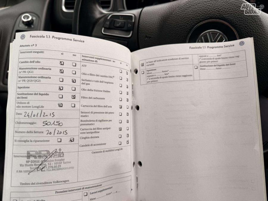 White Volkswagen Golf 2009 in Vilnius, with an engine capacity of 1.40 L and mileage of 109 thousand km for 4950 €, photo 26 on AUTOMOTO.COM.LV