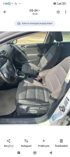 Balts Volkswagen Golf 2010 Prienai, ar dzinēja tilpumu 1.60 L un nobraukumu 321 tūkst. km par 1050 €, foto 3 vietnē AUTOMOTO.COM.LV