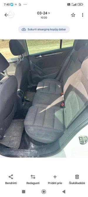 Balts Volkswagen Golf 2010 Prienai, ar dzinēja tilpumu 1.60 L un nobraukumu 321 tūkst. km par 1050 €, foto 4 vietnē AUTOMOTO.COM.LV
