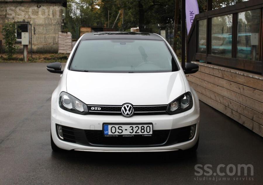 White Volkswagen Golf 2012 in Riga, with an engine capacity of 2.00 L and mileage of 0 thousand km for 6350 €, photo 12 on AUTOMOTO.COM.LV