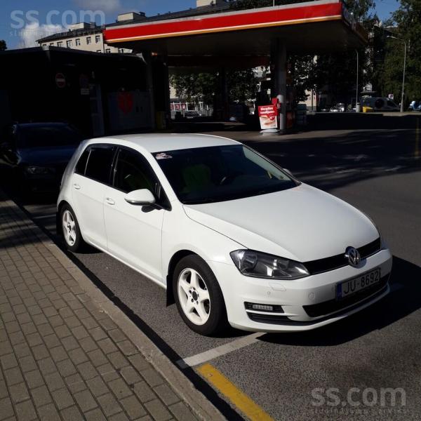 White Volkswagen Golf 2013 in Riga, with an engine capacity of 1.40 L and mileage of 264 thousand km for 7200 €, photo 2 on AUTOMOTO.COM.LV