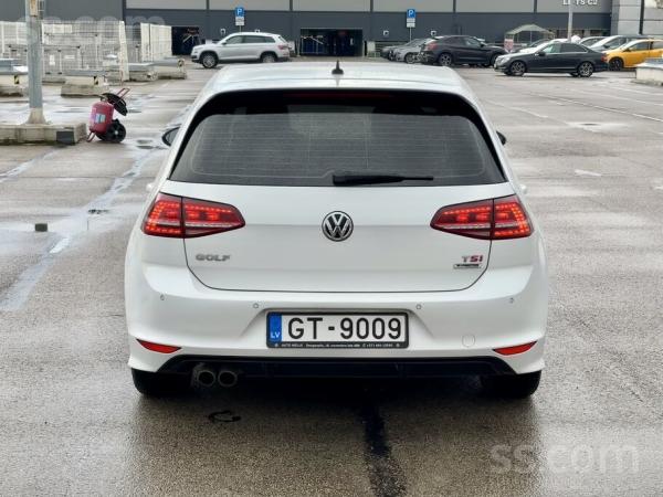White Volkswagen Golf 2014 in Riga, with an engine capacity of 1.40 L and mileage of 280 thousand km for 10300 €, photo 7 on AUTOMOTO.COM.LV