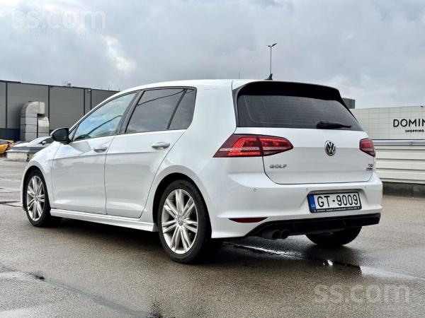 White Volkswagen Golf 2014 in Riga, with an engine capacity of 1.40 L and mileage of 280 thousand km for 10300 €, photo 8 on AUTOMOTO.COM.LV