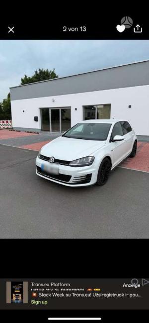 White Volkswagen Golf 2014 in Taurage, with an engine capacity of 1.97 L and mileage of 236 thousand km for 10999 €, photo 17 on AUTOMOTO.COM.LV