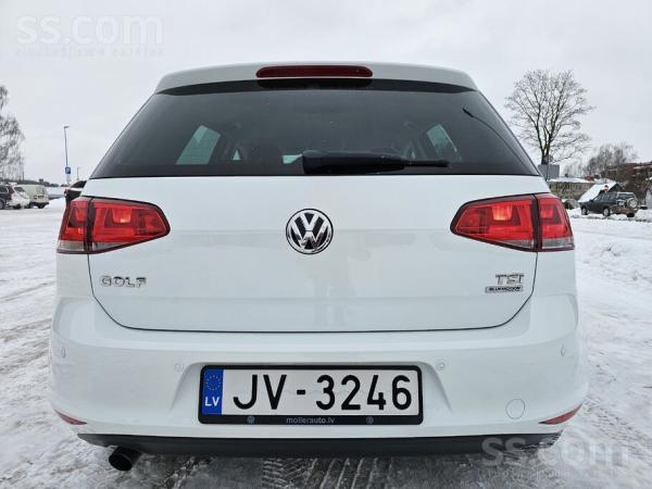 White Volkswagen Golf 2014 in Riga, with an engine capacity of 1.20 L and mileage of 57 thousand km for 8700 €, photo 6 on AUTOMOTO.COM.LV