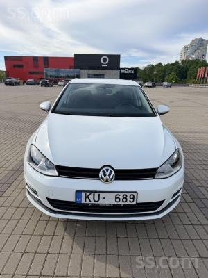 White Volkswagen Golf 2014 in Riga, with an engine capacity of 1.20 L and mileage of 151 thousand km for 9200 €, photo  on AUTOMOTO.COM.LV