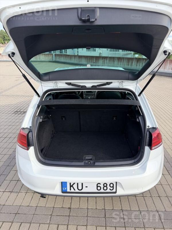 White Volkswagen Golf 2014 in Riga, with an engine capacity of 1.20 L and mileage of 151 thousand km for 9200 €, photo 10 on AUTOMOTO.COM.LV