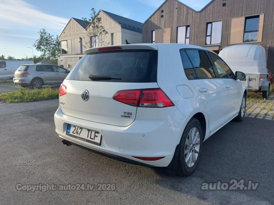 White Volkswagen Golf 2014 in Tallinn, with an engine capacity of 1.40 L and mileage of 151 thousand km for 9200 €, photo 16 on AUTOMOTO.COM.LV