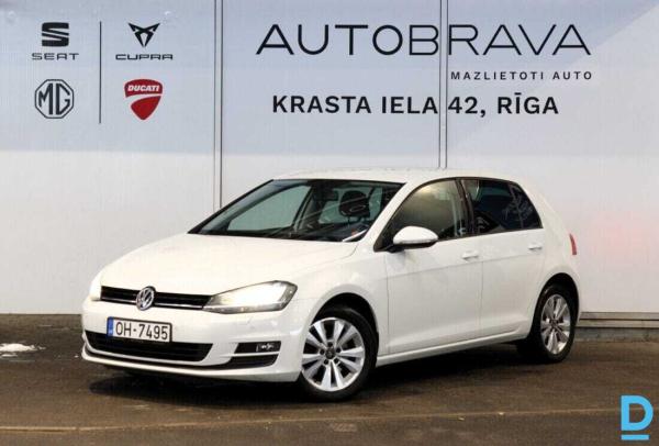 White Volkswagen Golf 2015 in Riga, with an engine capacity of 1.40 L and mileage of 116 thousand km for 8500 €, photo 1 on AUTOMOTO.COM.LV