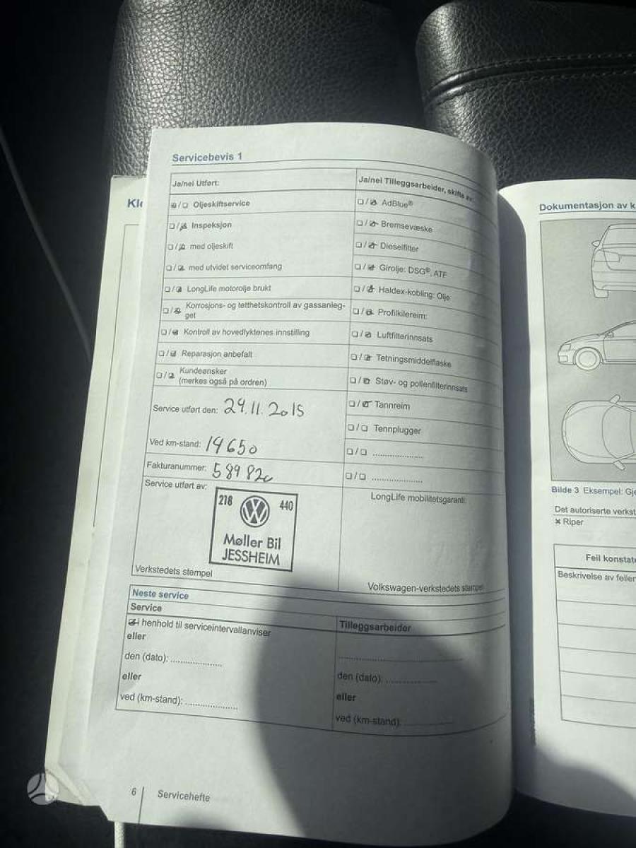 White Volkswagen Golf 2015 in Kelme, with an engine capacity of 1.40 L and mileage of 165 thousand km for 9200 €, photo 35 on AUTOMOTO.COM.LV
